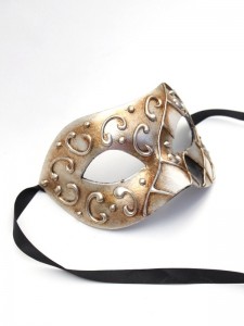 Black & Silver half chess mask b [800x600] - Masque Boutique Masquerade ...