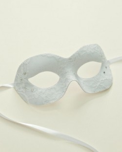 Women's Cinderella Story White Ivory Lace Masquerade Mask